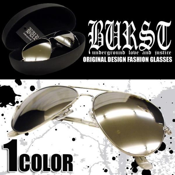 【BURST】から新作サングラスの登場です!!超人気のミラータイプレンズ形はティアドロップで細いフレームが顔をよりシャープにみせてくれます。ケース付きでお得なサングラスおすすめです。【悪羅悪羅、お兄、ホスト系、ソウルジャパン、メンズナックル...