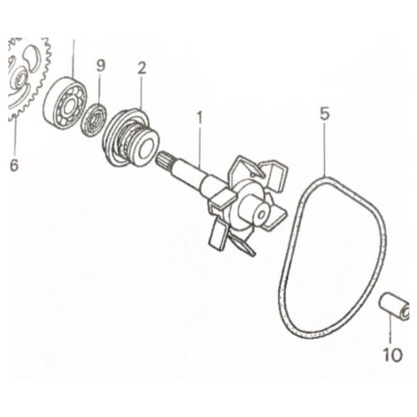 VTR1000F(SC36)　メカニカルシール　図中(2番)　19217-MAL-300販売内容は以下になります。●図中(2番)　19217-MAL-300　1個<同じ商品を２個以上または違う商品を2アイテム以上をご購入頂いた場合の送...