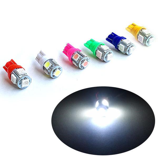 電源：12V専用サイズ：約 幅 11mm×長さ 22mm5SMD T10 LEDウェッジ参考取付位置：ポジション・ルームランプなど【注意事項】※お車の適合に関してはご自身にてご確認お願い致します。※12V専用です。一時的に高電圧が発生する車...