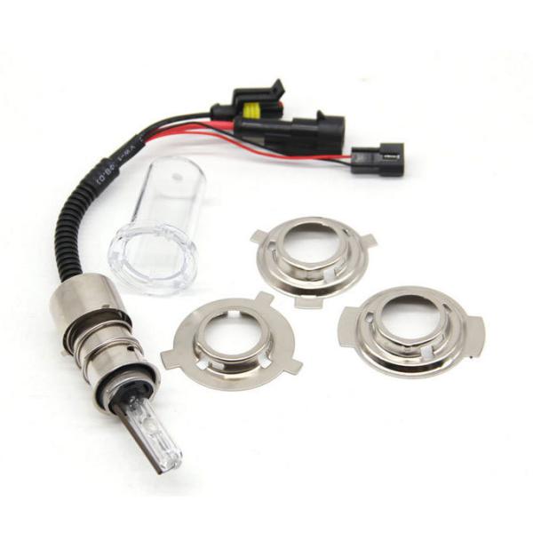 高精度石英ガラス採用：UVカット加工により紫外線からのレンズ劣化を防ぎます。安定したランプ性能：ハロゲンランプよりも長寿命の約3200時間の耐久性で約4倍の明るさ！HIDバルブ形状：H4/H6/PH7/PH8兼用 上下切替式使用電圧：12V...