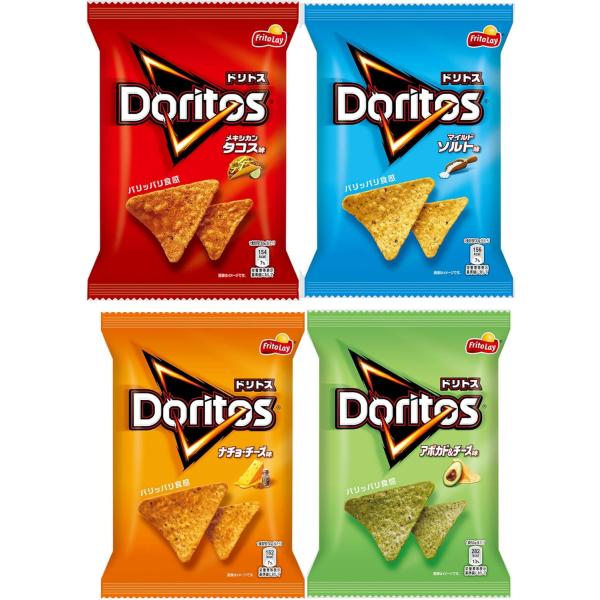 商品説明フリトレー ドリトス 4種アソート 12袋セット。人気のドリトスを食べ比べできる、バラエティ豊かなアソートセットです。パリッとした食感のトルティーヤチップスと、濃厚な味わいが楽しめます。おやつやパーティー、おつまみにもおすすめです。...