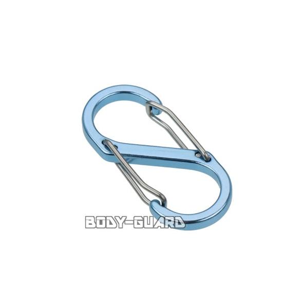 ■　商品説明全長約5cmの中型S字カラビナです。アルミ素材でとても軽量ながら、最大約30kgまで耐えられるしっかりした作りになっています。キーホルダーや小物を取り付けやすく、日常使いからアウトドアまで幅広く活躍します。弊社で扱う小型S字カラ...