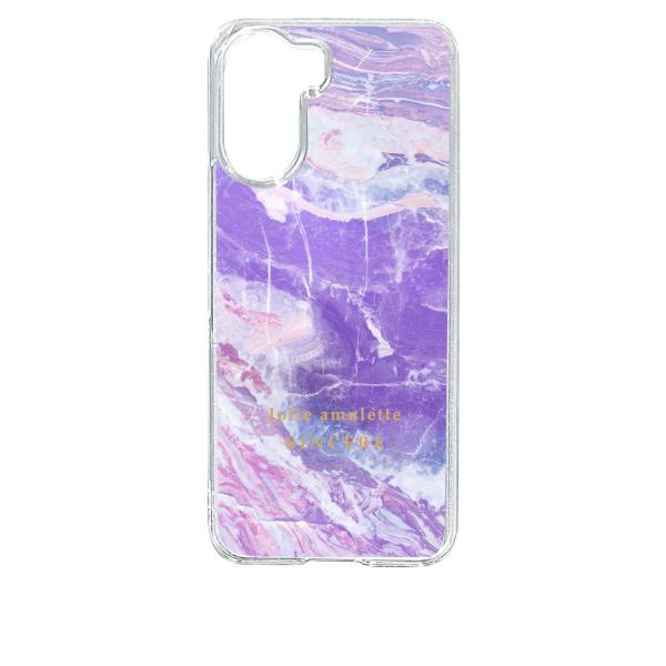 クリアプリントスマホケース（242　パープルアメジストデザイン）の商品となります。●機種　Libero 5G IV A302ZT ZTE リベロ5g4●カラー　(ケース本体カバー）クリア※側面に印刷はございません。●素材（カバー）ポリカーボ...