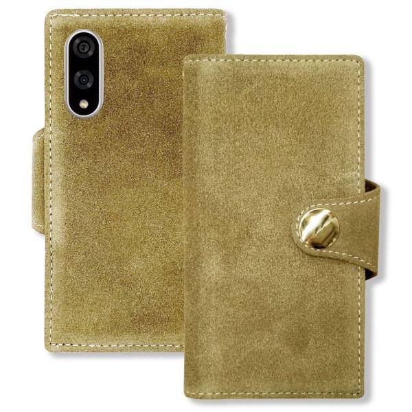●商品説明● 【商品名】Basio active3 KYG04 対応 手帳型 スマホケース 本革 スエード (カーキ)カバー コンチョ 無地 シンプル【対応機種】Basio active3 KYG04【素材】（手帳カバー）本革（付属ケース）...