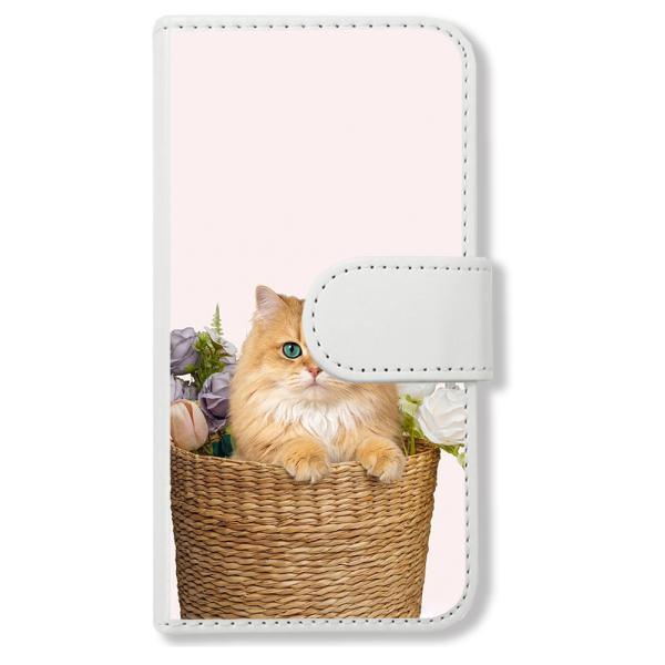 ●商品説明●【商品名】iPhone15 Pro Max 2023? 手帳型(ホワイトｘラグドールねこと花籠) ねこ カゴ入り猫 可愛い おしゃれ ダイアリータイプ 横開き カード収納 フリップ カバー【対応機種】iPhone15 Pro M...