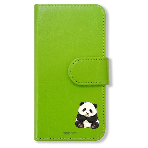 ●商品説明●【商品名】iPhone12 Pro Max 手帳型(グリーンｘパンダ) パンダ 大熊猫 ぱんだ 花 かわいい ゆるかわ イラスト ダイアリータイプ 横開き カード収納 フリップ カバー【対応機種】iPhone12 Pro Max...