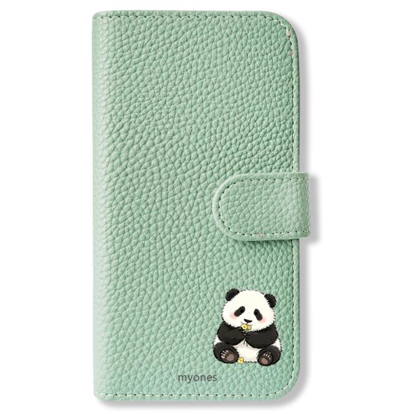 ●商品説明●【商品名】iPhone12 Pro Max 手帳型(アイスグリーンｘパンダ) パンダ 大熊猫 ぱんだ 花 かわいい ゆるかわ イラスト ダイアリータイプ 横開き カード収納 フリップ カバー【対応機種】iPhone12 Pro ...