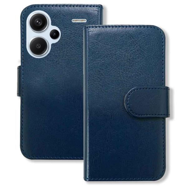 ●商品説明●【商品名】Redmi Note 13 Pro+ 5G (MZB0GX7JP) スマホケース(手帳ネイビー)手帳型 PUレザー 無地 ケース ダイアリータイプ 横開き カード収納 カバー【対応機種】Redmi Note 13 Pr...