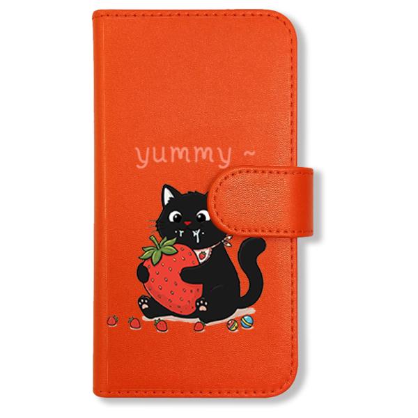 ●商品説明●【商品名】OPPO Find X2 Pro OPG01 手帳型(オレンジｘ黒ねこ) 黒ねこ 食いしん坊にゃんこ アニマル ダイアリータイプ 横開き カード収納 フリップ カバー【対応機種】OPPO Find X2 Pro OPG...