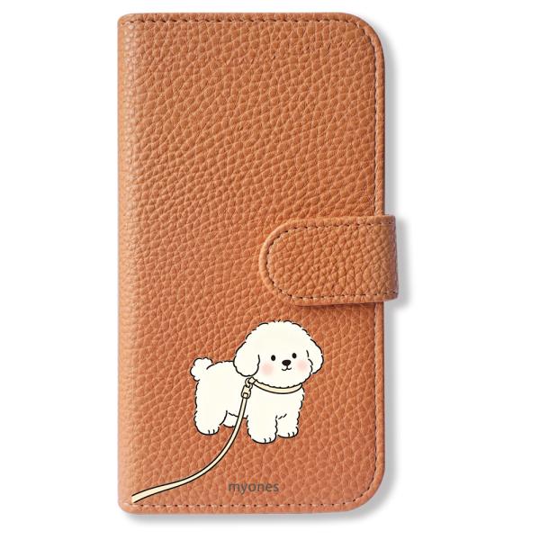 ●商品説明●【商品名】SC-01K/SCV37 Galaxy Note8 手帳型(アプリコット×ワンちゃん) 犬 散歩 トイプードル ビションフリーゼ キャラクター ダイアリータイプ 横開き カード収納 フリップ カバー【対応機種】SC-0...