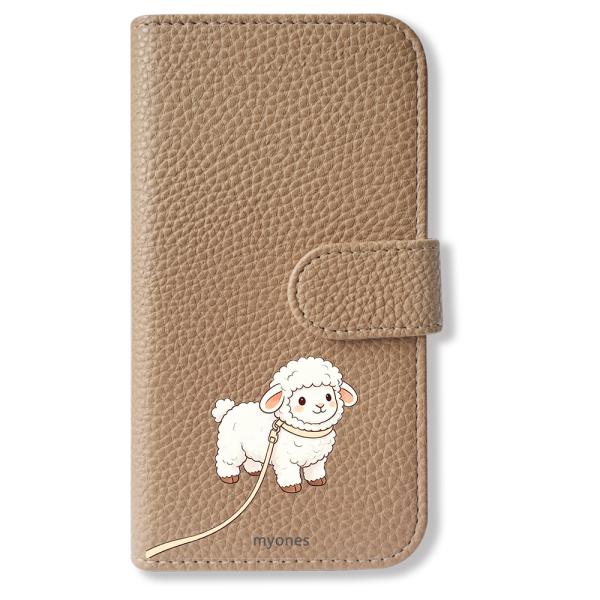 ●商品説明●【商品名】SC-01K/SCV37 Galaxy Note8 手帳型(グレージュｘひつじ)ひつじ 散歩 ヒツジ 羊 キャラクター おしゃれ かわいい ダイアリータイプ 横開き カード収納 フリップ カバー【対応機種】SC-01K...