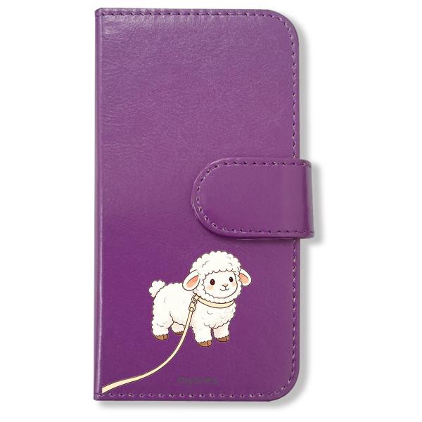 ●商品説明●【商品名】SC-01K/SCV37 Galaxy Note8 手帳型(パープルｘひつじ)ひつじ 散歩 ヒツジ 羊 キャラクター おしゃれ かわいい ダイアリータイプ 横開き カード収納 フリップ カバー【対応機種】SC-01K/...