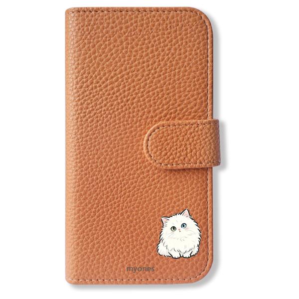 ●商品説明●【商品名】AQUOS zero2 SH-01M SHV47 手帳型(アプリコットｘ白猫) ペルシャ オッドアイ 白猫 ねこ 猫柄 おしゃれ かわいい ゆるかわ ダイアリータイプ 横開き カード収納 フリップ カバー【対応機種】A...