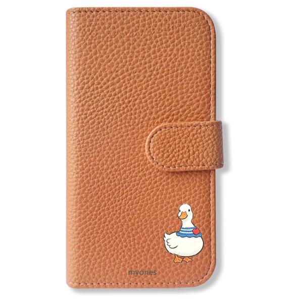 ●商品説明●【商品名】AQUOS zero2 SH-01M SHV47 手帳型(アプリコットｘコールダック) アヒル ダック かわいい ゆるかわ イラスト ダイアリータイプ 横開き カード収納 フリップ カバー【対応機種】AQUOS zer...