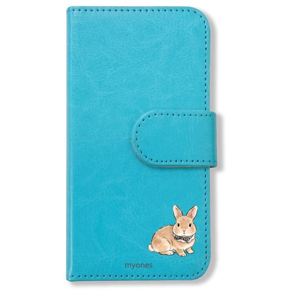 ●商品説明●【商品名】AQUOS zero2 SH-01M SHV47 手帳型(ブルーｘうさぎ) うさぎ 兎 リボン かわいい ゆるかわ イラスト ダイアリータイプ 横開き カード収納 フリップ カバー【対応機種】AQUOS zero2 S...