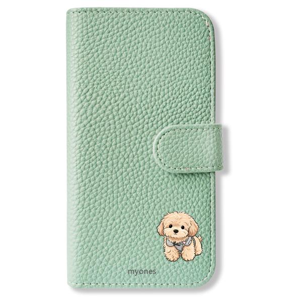 ●商品説明●【商品名】AQUOS zero2 SH-01M SHV47 手帳型(アイスグリーンｘトイプードル) トイプードル 犬 いぬ かわいい ゆるかわ イラスト 韓国 ダイアリータイプ 横開き カード収納 フリップ カバー【対応機種】A...