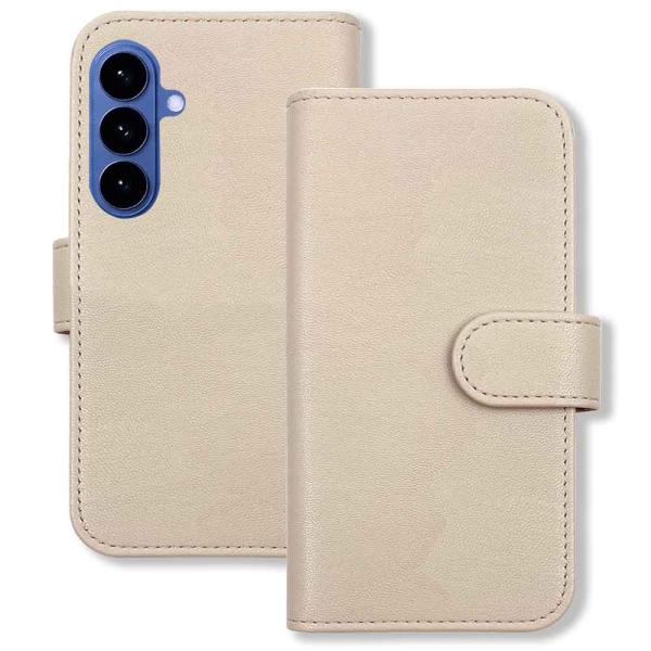 ●商品説明●【商品名】Galaxy S26+ スマホケース（手帳クリーム)カバー 手帳 カード収納  ニュアンスカラー くすみカラー 【対応機種】Galaxy S26 plus【素材】PUレザー・マグネット留め具で、カンタンに開閉できます。...