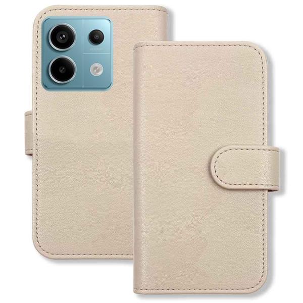●商品説明●【商品名】Redmi Note 13 Pro 5G XIG05 スマホケース（手帳クリーム)カバー 手帳 カード収納  ニュアンスカラー くすみカラー 【対応機種】Redmi Note 13 Pro 5G XIG05【素材】PU...