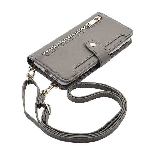 ●商品説明●【商品名】iPhone17e アイフォン17e スマホケース（手帳アッシュグレー)斜めがけ スマホショルダー 手帳型 ストラップ付き くすみカラー【対応機種】iPhone17e【素材】（手帳・ストラップ）PUレザー・ 魅力的なフ...