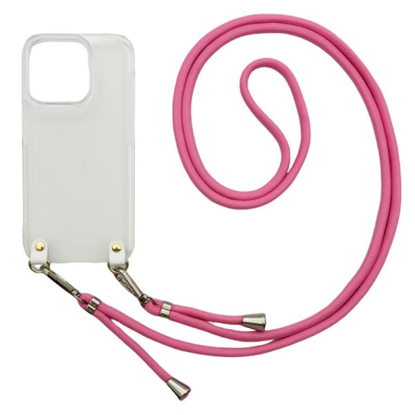 ●商品説明●【商品名】iPhone8 7 iPhoneSE2 SE3（ローズ）ストラップホルダー クリアケース ショルダー ひも 太め 肩掛け 斜めがけ【対応機種】iPhone8/iPhone7/iPhoneSE2/iPhoneSE3【素材...