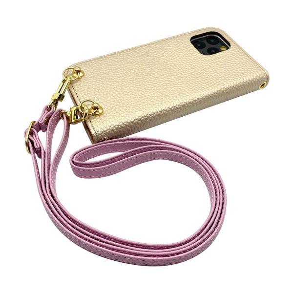 ●商品説明●【商品名】OPPO A55s 5G スマホショルダー（手帳シャンパン×ストラップ:バイオレット）カバー 手帳 くすみカラー【素材】合皮PUレザー・マグネット留め具で、カンタンに開閉できます。・ストラップは気軽に付け外しができるフ...