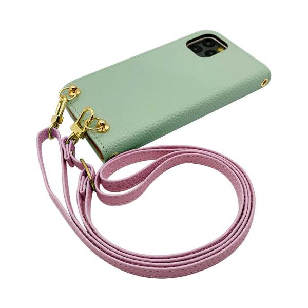 ●商品説明●【商品名】Rakuten BIG s スマホショルダー（手帳アイスグリーン×ストラップ:バイオレット）カバー 手帳 くすみカラー【素材】合皮PUレザー・マグネット留め具で、カンタンに開閉できます。・ストラップは気軽に付け外しがで...