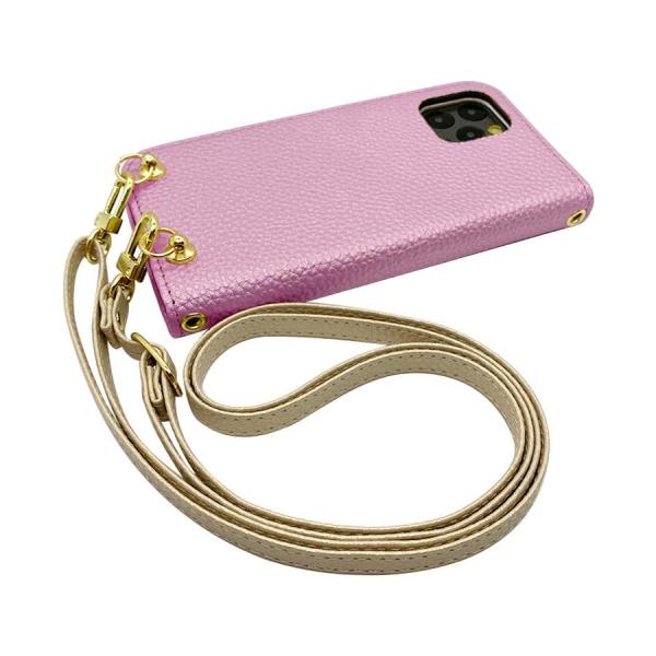 ●商品説明●【商品名】Rakuten BIG s スマホショルダー（手帳バイオレット×ストラップ:シャンパン）カバー 手帳 くすみカラー【素材】合皮PUレザー・マグネット留め具で、カンタンに開閉できます。・ストラップは気軽に付け外しができる...