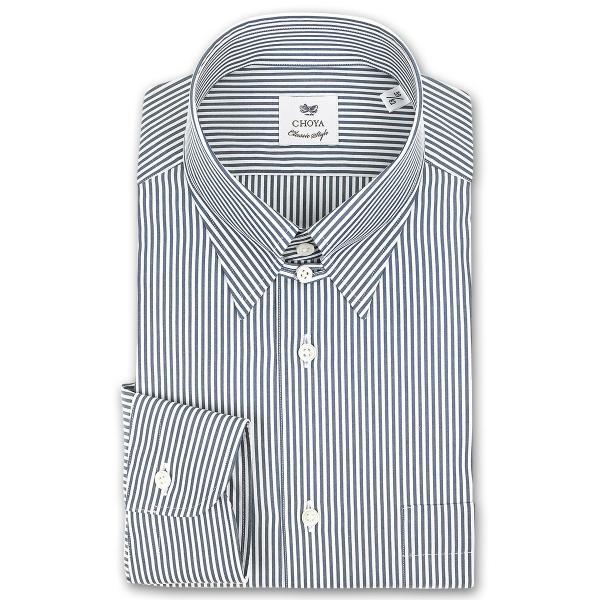 ■長袖ワイシャツ ■綿100%  ■衿：タブカラー  　 ■カフス：コンバーチブル 大丸円錐 カフス ■後身頃：背ダーツ 生地：綿：100% タイ製 生地仕様：貝ボタン・巻き本縫い・袖付け本縫い・脇2本針縫製 ■百貨店取扱商品です（高級/高...