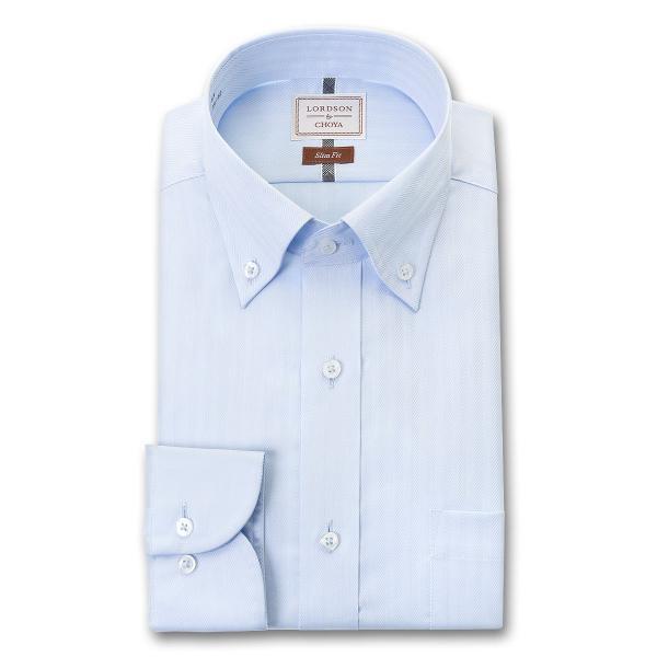 LORDSON by CHOYA Slim Fit 綿100％ 形態安定加工ドレスシャツ（スリムフィット） LORDSON by CHOYAに待望のスリムフィットが新登場！ 細身なのに動きやすいシルエットを採用しています。 ブルーストライプ...