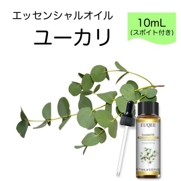 ●送料無料(クリックポスト/追跡可能)●香り(原料)：ユーカリ Eucalyptus globulus●10mL×1本 (スポイト付)●抽出方法：水蒸気蒸留法●抽出部位：葉●高品質PREMIUM GRADE 無添加 無希釈 エッセンシャルオ...