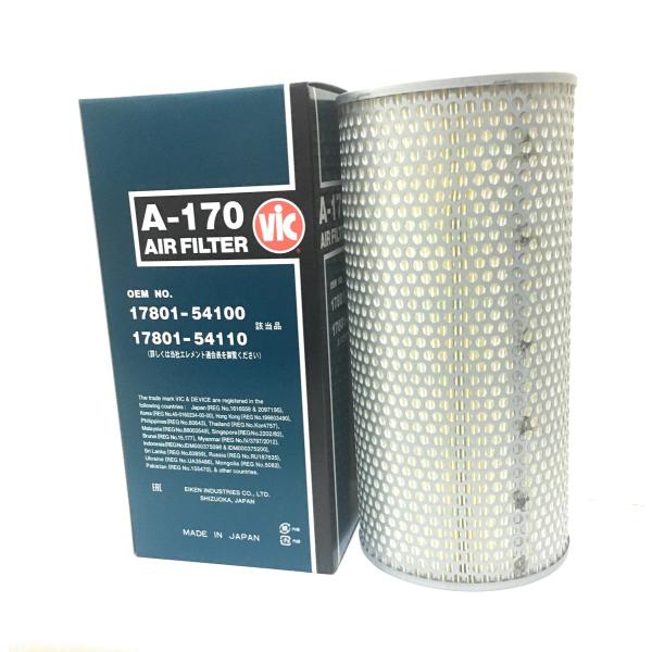 JAPA（日本自動車部品協会）推奨、エイケン工業製VICエアフィルター。＊この商品は、エアコン用フィルターではなく、エンジンのエアクリーナーのエレメントになります。海外品ではなく、ジャパンメイドで全国の整備工場で使用されているプロご用達ブラ...