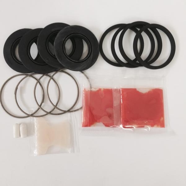 リア（左右分）用ディスクブレーキキャリパーシールキットです【適合車種】◇Ｒ３２　スカイライン　ＧＴＳ-ｔ　タイプＭ（ターボ車）型式：ＨＣＲ３２年式：８９ｙ０５〜９３ｙ０７【キット内容】○ピストンシール×４、ブーツ×４、ブーツリング×４○キャ...