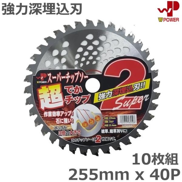 ■特長■・強力埋込刃を採用しているのでチップが飛びにくくなっています。・また、ロウ付け面積が大きいため衝撃に非常に強くチップが飛びにくくなっています。・チップを当社比約3倍大型化しているので、切断面が広くなり、作業効率がアップします。・チッ...