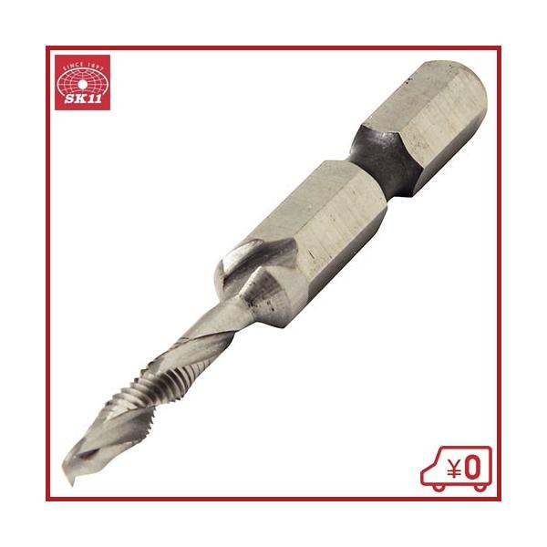 ■用途鉄板・非鉄金属・樹脂などのタップ立て用。■特徴タップの下穴あけとねじ切りが同時にできる便利な電動用タップドリルです。■特長正・逆転電動ドリル用。タップサイズ4.0mm×ピッチ0.7。加工材の厚さ：4mm以下。回転数(鉄)：800min...