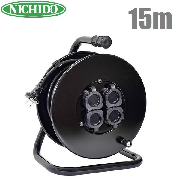 ■特長■・作業現場やアウトドア、キャンプに最適です。・コンパクトで持ち運びに便利です。・標準型の100V屋内型電工ドラムです。・定格：125V4A(全延時15A)・電線種：VCT1.25mm3×2芯×15m・サイズ：幅250×高さ316×奥...