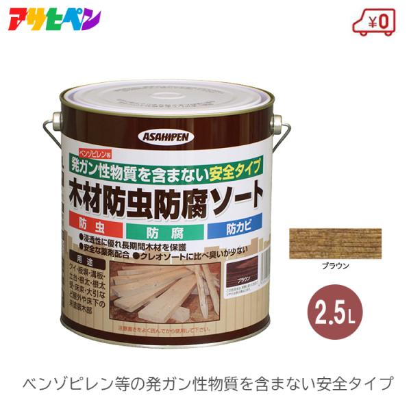 ■用途■適した場所：・クイ、板塀、溝板等の屋外未塗装部分の防腐、防虫。・土台、根太、根太受、床束、大引などの床下未塗装木部の防虫・防腐。注意事項※旧塗膜が残っている場合には、塗膜を取り除く必要があります。■特長■・ベンゾピレン等発ガン性物質...