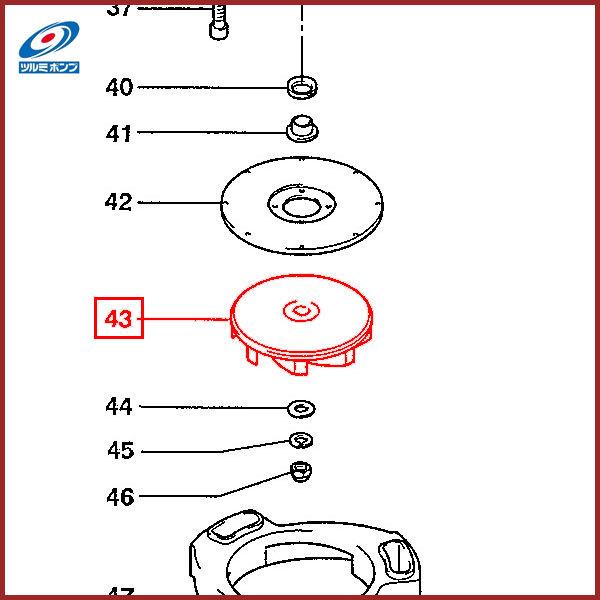 ■用途・鶴見製作所 水中ポンプの交換用部品です。■適用機種(図面番号)・LB-800-51/61…部品番号：43番・LB-800A-51/61…部品番号：44番・LB-800J-51/61…部品番号：43番・LBT-800-51/61…部品...