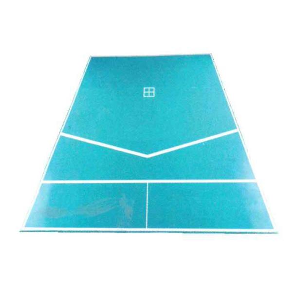 アポワテック ボッチャ レク用ボッチャシート（横3m×縦6m）レク用コートで滑りにくい・転びにくい素材を使用しております。企業の大会やレクリエーションでよく使用されています。また、学校や地域の体験会などにもオススメです。商品説明 ◆横3m×...