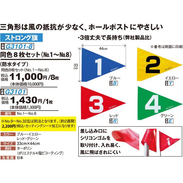 ３倍丈夫で長持ち、防水タイプ(弊社製品比)素   材　ターポリン番   号　No.1〜8カラー　ブルー・イエロー・レッド・グリーン サイズ　33cm× 44cm【 関連キーワード 】グラウンドゴルフ　グランドゴルフ　グラウンドゴルフクラブ　...