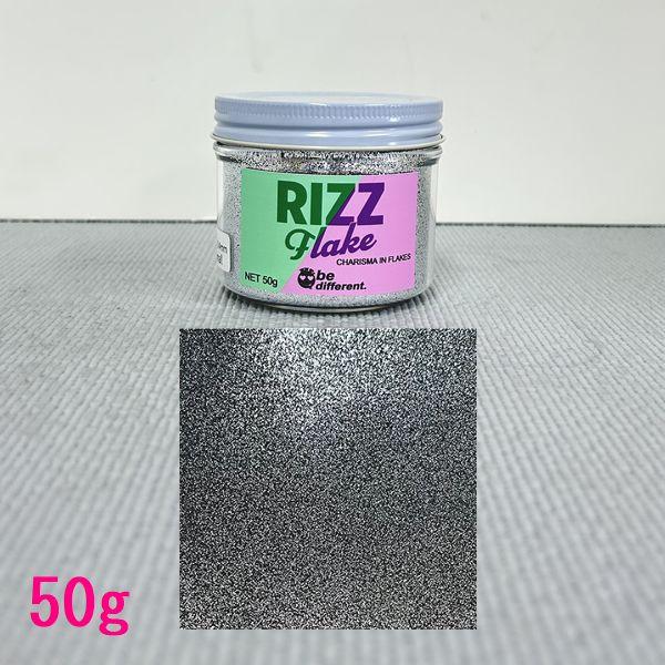 RIZZ Flakeはポリエステルフィルムを使用し、フレークパウダー自体の重量を軽くする事で塗装する面積がより広範囲になりました。更にポリエステルフィルムをアルミ蒸着後カラーコーティングする事で、可能な限りの彩度と耐光性を確保しています。又...