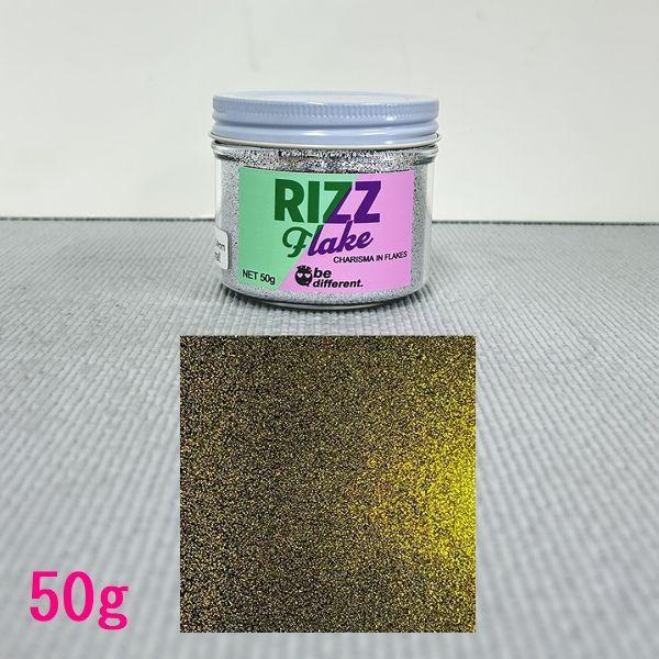 RIZZ Flakeはポリエステルフィルムを使用し、フレークパウダー自体の重量を軽くする事で塗装する面積がより広範囲になりました。更にポリエステルフィルムをアルミ蒸着後カラーコーティングする事で、可能な限りの彩度と耐光性を確保しています。又...