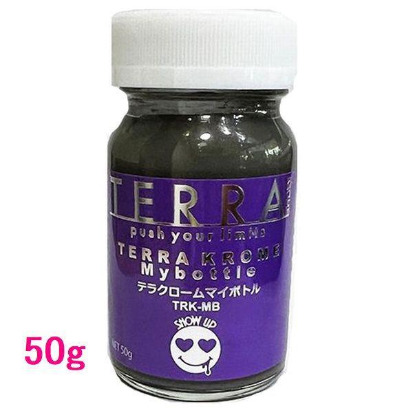 内容量　50gカラー　クロームメッキ商品説明　テラクロームは業界初となる金属素材、インジウムを使用した画期的なメッキ調塗料です。 インジウムとは銀白色の柔らかい金属でAg（銀）の様な輝きを出せる事が特徴です。 さらにAgが持つ酸化（大気中の...