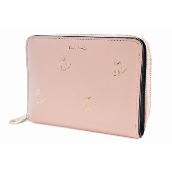 ブランド ポールスミス Paul Smithキャット ドゥードゥル 二つ折り ラウンドファスナー 財布ハンドドローイングタッチで 猫 のモチーフを散りばめたシリーズ機能：ラウンドファスナー開閉内側：カード収納10　ポケット2 札入れ1ラウン...