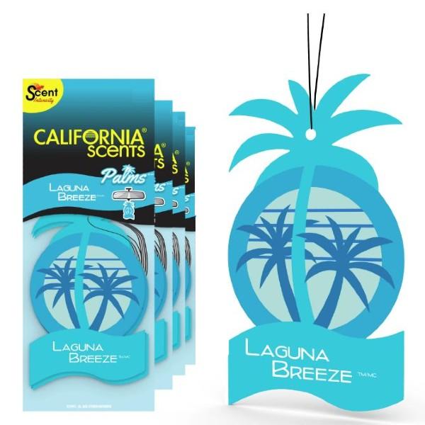 人気のカリフォルニアセンツ Hang-Out　LAGUNA　BREEZE4枚パックラグナビーチのそよ風をイメージした爽やかな香り・パッケージサイズ：H：19ｃｍ Ｗ：7.5ｃｍＤ：0.5ｃｍ　本体サイズ：Ｈ：11.5ｃｍ Ｗ：7.3ｃｍ　D...