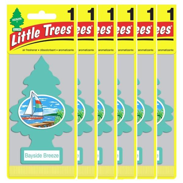 リトルツリー エアフレッシュナー ベイサイド・ブリーズ 6枚セット・海辺の穏やかな風に運ばれて来る、新鮮な林檎とサマー メロンの爽やかな香り！・本体サイズ H:11.8cm W:6.9cm・パッケージサイズ H:19.0cm W:7.6cm...