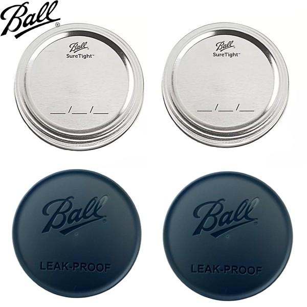 【商品説明】●Ball社メイソンジャーワイドマウス用の蓋としてお使いいただけます。●サイズ：【ワイドマウス用】　・ ふた部分-直径92mm　【セット内容】1.Ballメイソンジャー ワイドマウス用 leak-proof プラスティックふた ...