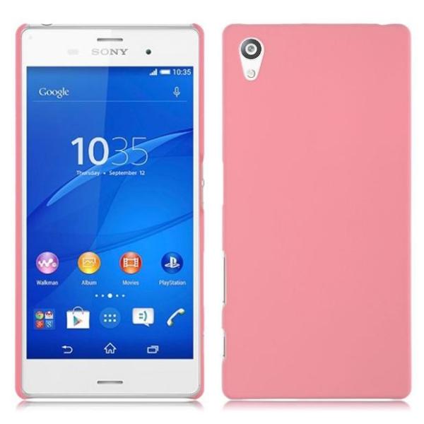 Sony Xperia Z5 Case Rubberized Hard PC Phone Case Pink・エクスペリアZ5用 ケースです。・ハードケースで携帯電話を衝撃から守ります。・ラバー加工により滑りにくくなっています。
