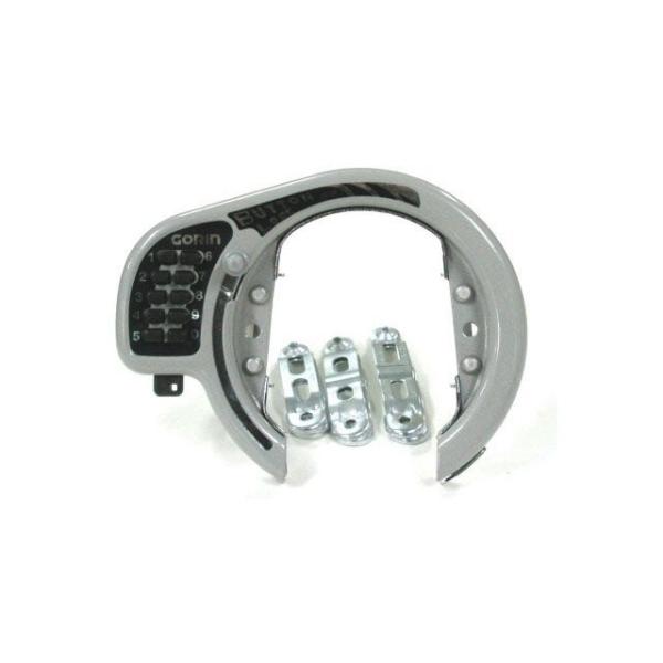 ●メーカー名：ゴリン（自転車） / GORIN(ゴリン)●商品名：大型ボタン式リング錠GR-520（3バンド） グレーメーカー品番：・02449JANコード：4938915122073シルバーキー不要の暗証番号を押して開錠するリング錠です※...