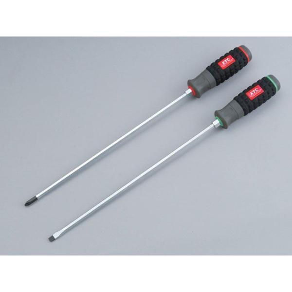 ●メーカー名：ケイティーシー / KTC(ケーティーシー)●商品名：D1M2-630 樹脂柄ドライバ ロング（マイナス） 貫通メーカー品番：D1M2-630JANコード：4989433825793200g先端厚さ（mm）：1／先端幅（mm）...