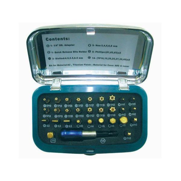 ●メーカー名：シグネット / SIGNET●商品名：22032 30PC 1/4” チタンコーティングビットセットメーカー品番：22032JANコード：47128189537321/4DRアダプター、クイックリリースビットホルダー、プラスビ...